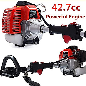 MAXTRA Pole Saw Gas Powered, Reach to 16 Foot Extendable Tree Trimmer Powerful 42.7CC 2-Cycle Gas Chainsaw Cordless Tree Pruning Saw with Portable Bag