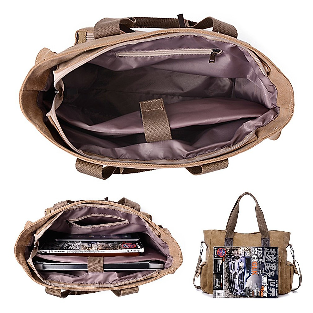 ToLFE Women Top Handle Satchel Handbags Shoulder Bag Messenger Purse Crossbody Bag Travel Work Tote Bag