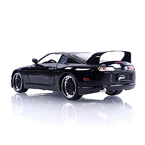 1995 Supra Black 1/24 Diecast Model Car by Jada 33380