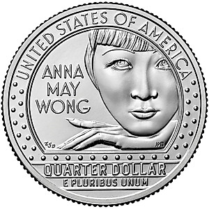 2022 P American Women, Washington Anna May Wong Quarter Uncirculated