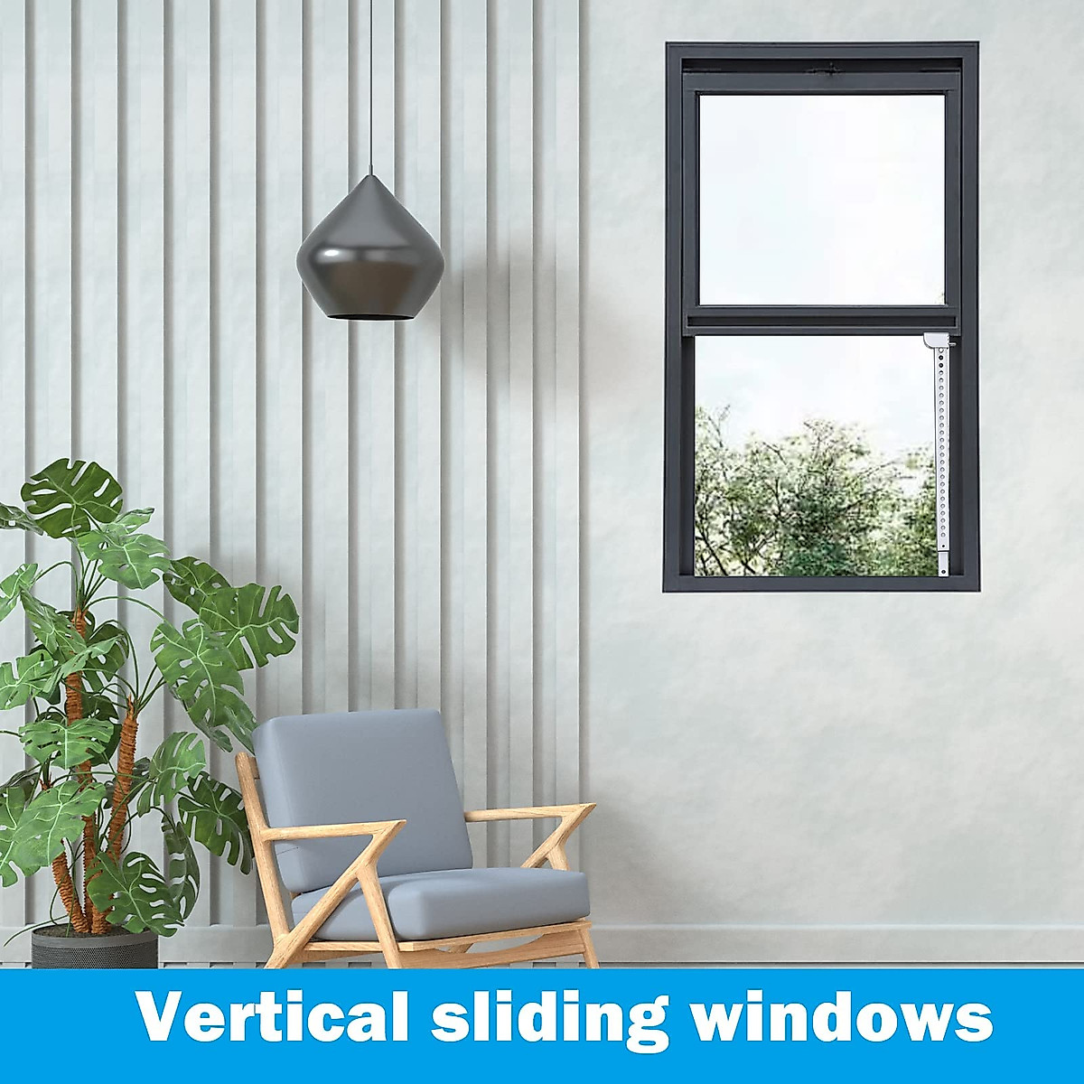 Sliding Door Lock Adjustable,Sliding Door Security Bar,Window Security Bar, Window Locks, Child Satety Patio Sliding Door Lock, 14.5" to 37"