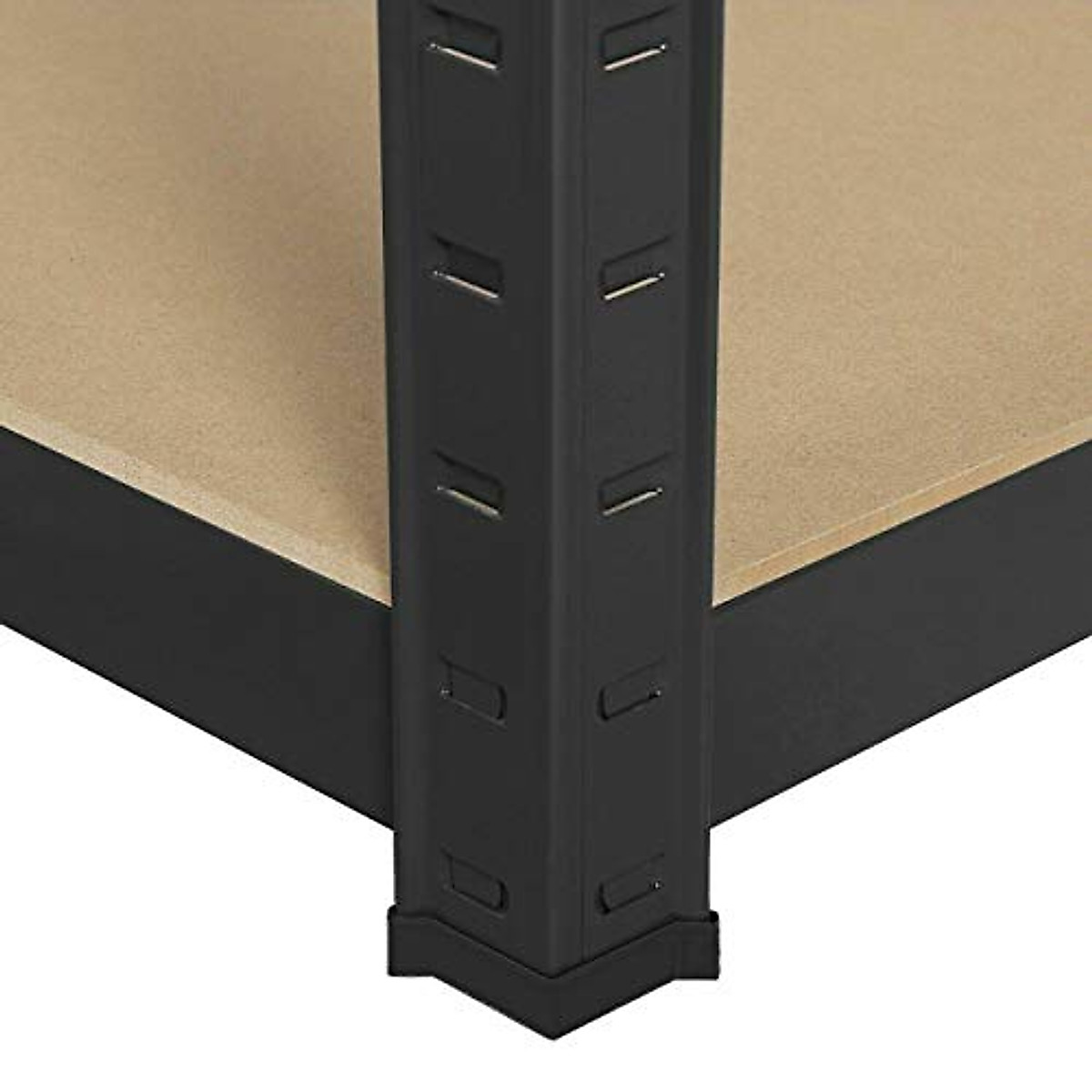 5-Tier Steel Storage Shelves, Heavy Duty Garage Shelf with Adjustable Shelves, Boltless Shelving Unit for Free Combination, Home Office Metal Utility Shelves, 79" H x 39" W x 20" D, Black