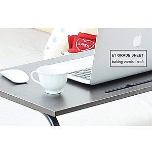 SogesGame Side Table,31.5in/21.6in Adjustable Laptop Stand Portable Cart Tray Bedside Computer Table,Sofa Side Bed Table with Wheels