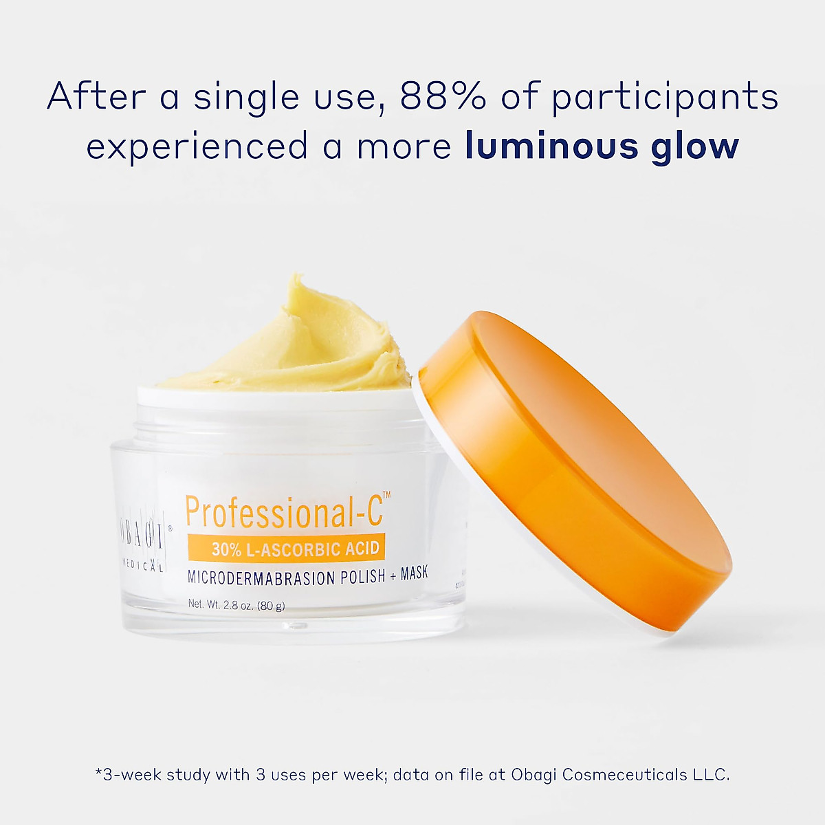 Obagi Professional-C Microdermabrasion Polish + Mask – Dual Action Vitamin C Face Mask that Exfoliates & Promotes Healthy Looking Skin – 2.8 oz