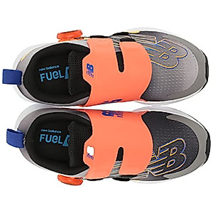 New Balance Kid's Fuelcore Reveal V3 Boa Running Shoe, Black/Infinity Blue/Vibrant Orange, 3 Little Kid