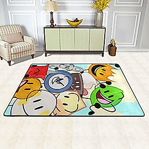 Bfdi Battle for Dream Anime Rug Soft Flannel Carpet 3D Non-Slip Area Rug Art Floor Mat Doormats Decorative Rugs for Bedroom Living Room 36"X24"