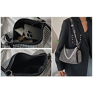 YP Crossbody Bags for Women Small Handbags Ladies Satchel Purse with Wide Strap (F-Black2)