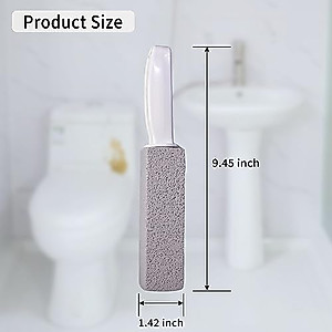 Pumice Stone for Toilet Cleaning, Pumice Cleaning Stone with Handle, Toilet Cleaner, Pumice Stone, Toilet Wand, Toilet Bowl Cleaner Brush, Toilet Brush (2PCS)