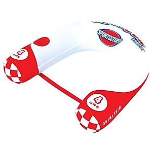 Sportsstuff Noodler 1 Inflatable Floating Lounge Chair with Cup Holder, Red & White