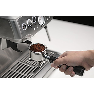 Espresso Portafilter 54mm Double Spouts - Compatible with Breville Bambino, Duo-Temp, Infuser, Barista Express, Barista Touch, Barista Pro, Sage Barista Machine - Stainless Steel with Filter Basket