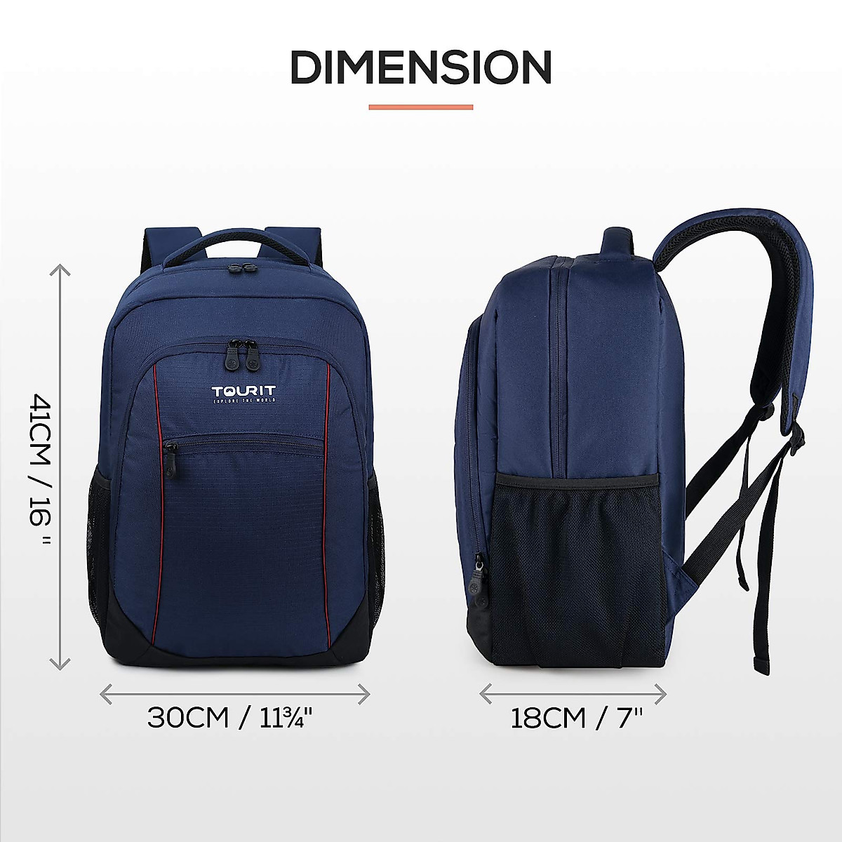 TOURIT Insulated Cooler Backpack Lightweight Backpack Cooler Bag Leak-Proof Backpack with Cooler for Men Women to Work, Picnics, Hiking, Camping, Beach, Park Day Trips, 25 Cans