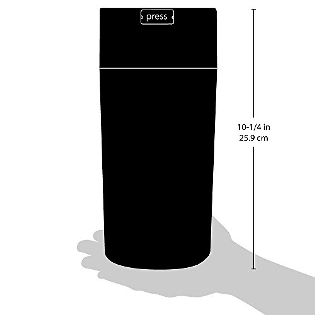 Tightvac - 5oz to 24 Ounce - Patented Airtight Container | Multi-use Vacuum Container Works as Smell Proof Containers for Herbs and Dry Goods. Blue Clear