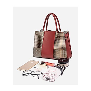 Women's Handbags Leather Shoulder Bags Stylish Hobo Bags Large Wallets and Totes with Adjustable Straps