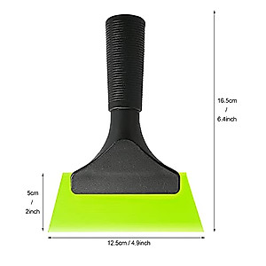 EHDIS Small Squeegee 5 inch Rubber Window Tint Windshield Squeegee for Car Window, Glass, Mirror, Shower, Auto,Windows Cleaning (Green)