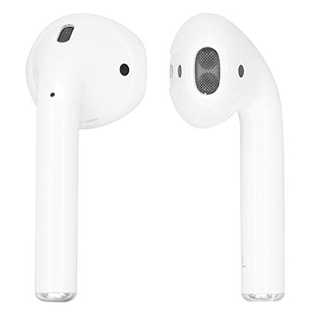 ALXCD Earbud Cover Replacement for Airpod, 2 Pairs [Fit in Case] Ultra Thin Earbud Covers & 2 Pairs [Anti Slip] Silicone Ear Tips, Fit for Airpod Headphone (4T+4S)[White]