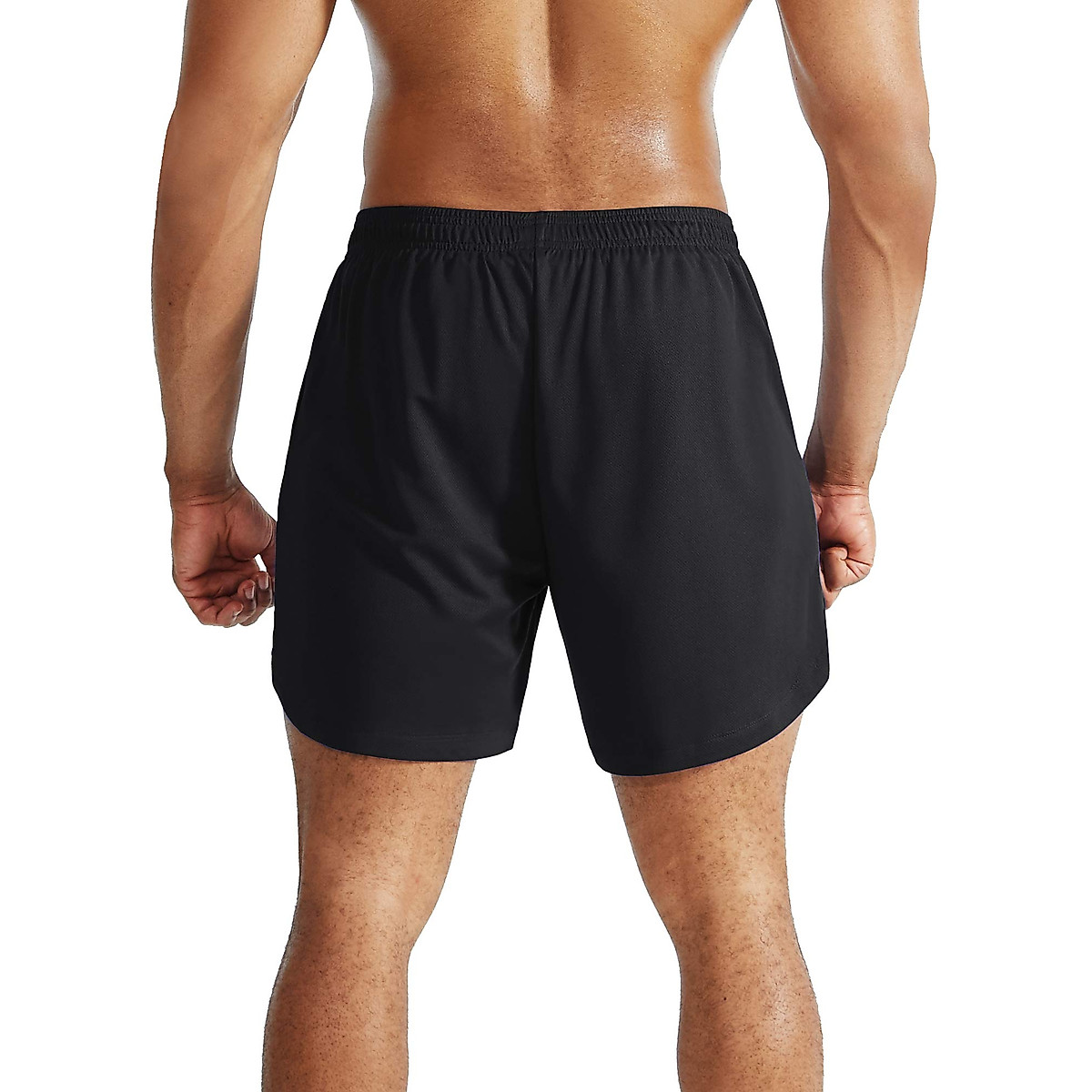 NELEUS Men's 2 in 1 Running Shorts with Liner,Dry Fit Workout Shorts with Pockets,6070,2 Pack,Black/Grey,US L,EU XL