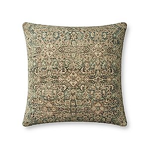 Loloi Angela Rose x Cove Collection Navy/Natural, 18'' x 18'' Cover Only Pillow