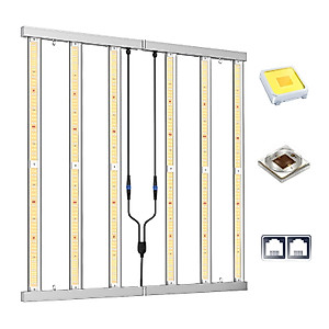 VIPARSPECTRA KS5000 LED Grow Light 500W with Samsung LM301H Osram Diodes, Uniform PPFD Dimmable Daisy Chain 6 Bars Grow Lights for Indoor Plants Full Spectrum Commercial Grow Lamp in 4x4/5x5 Grow Tent