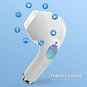 Wireless Earbuds for Samsung S23 S22 Ultra A53, 5.3 Bluetooth Earbuds Noise Cancelling Ear Buds with Mic Touch Control HiFi Stereo Wireless Headphones for Pixel 7 Pro 7A 6 Pro 6A iPhone 14 Pro Max 13