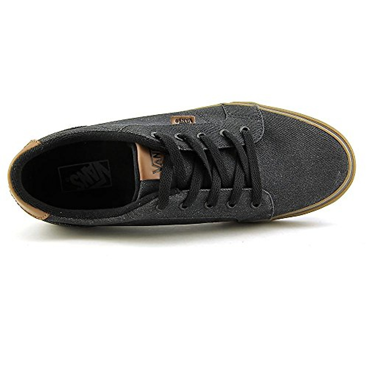 Vans Bishop Men's Shoes Waxed Denim Black Gum, 13 US Men