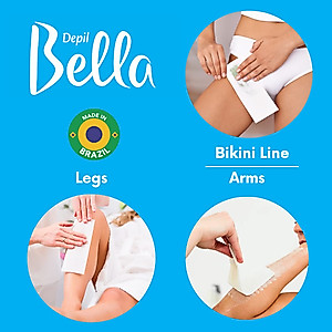 Depil Bella Roll On Wax Black Depilatory | Body Waxing, Hair Removal Wax-Cartridge | For Men and Women | Home Self Waxing | Sensitive Skin | Dermatologically Tested | Painless (6 PACK + ADD)