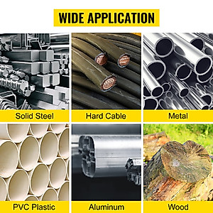 VEVOR Portable Band Saw, 5Inch Cutting Capacity Corded BandSaw, Variable Speed Hand held Band Saw,10Amp Motor Portable Bandsaw, Deep Cut Bandsaw for Metal Wood Tubing Pipes Rebar and Plastic