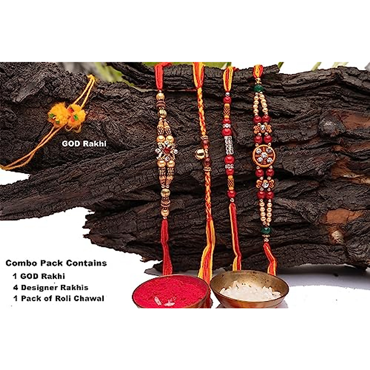 Set of 4 Rakhi | Rakhi for Brother | Premium Rakhi | Raksha Bandhan Rakhi | Pack4-2