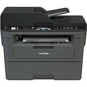 Brother MFC-L2710DW All-in-One Wireless Monochrome Laser Printer, Black - Print Copy Scan Fax - 32 ppm, 2400 x 600 dpi, 50-Sheet ADF, Auto Duplex Printing, Voice Activated, Ethernet (Renewed)