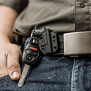 Mini Pistol Shaped Keychain with Holster and Belt Clip - Sig P226 - by Blade-Tech Holsters