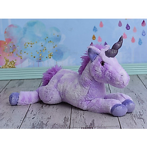 The Petting Zoo Purple Unicorn Stuffed Animal, Gifts for Girls, Posh Plush Unicorn Toy 14 inches