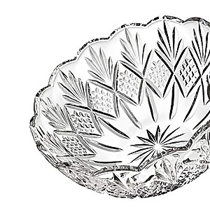 Godinger 8.5" Serving Bowl, Salad Bowl - Dublin Collection, Giftable Packaging