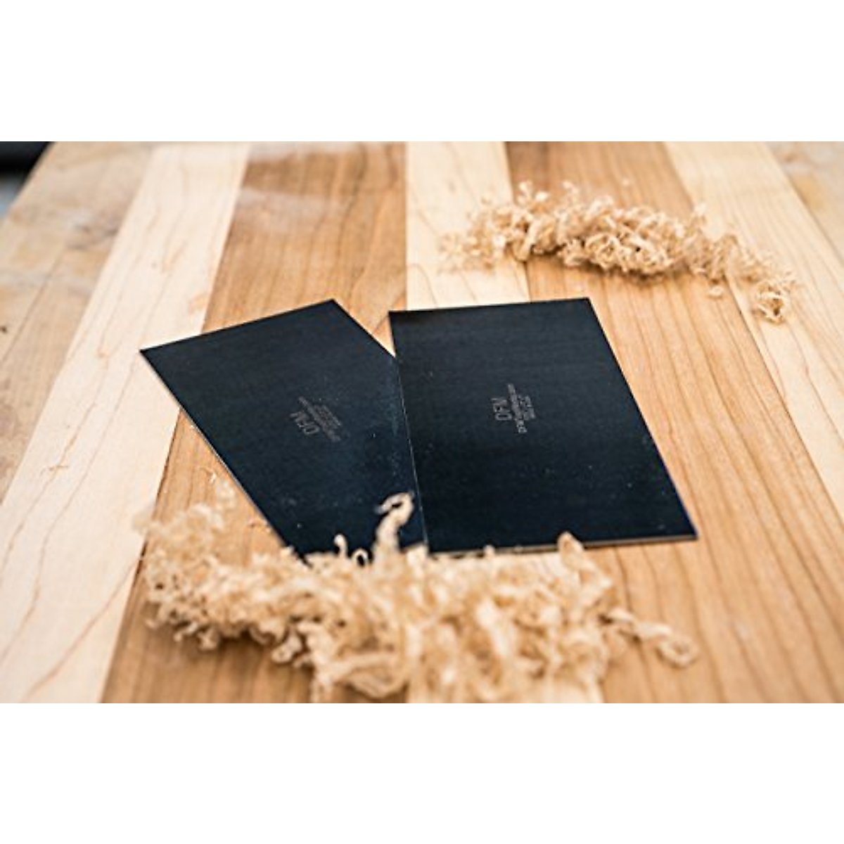 DFM Tool Works Blue Cabinet Scraper Rectangle Sets- MADE IN USA - Multiple Sizes (2, 0.032" x 2.5" x 5")