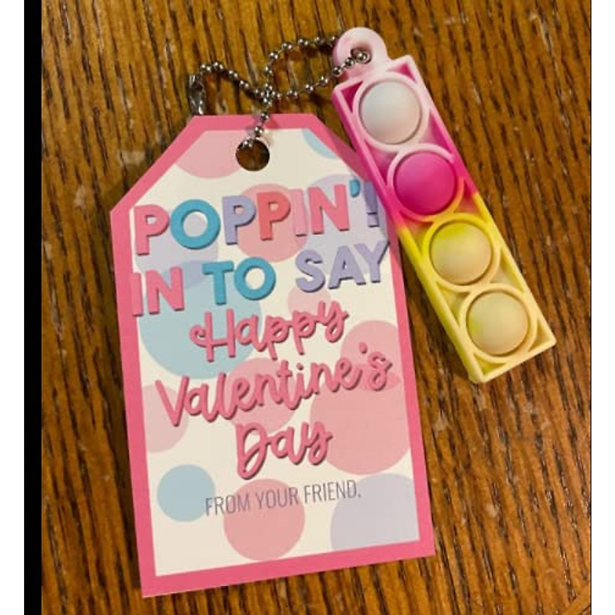 Beyourself Mini Fidget Toy Push pop Keychain Toy, Christmas AmongToy Fidget It Toy,Decompression and Anti Anxiety Kit Fidget Toys (24)