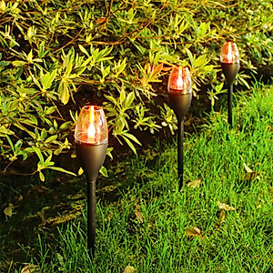 Outdoor lights Solar Outdoor LED Home Decoration Light Villa Garden Light Outdoor Waterproof Lawn Garden Landscape Candle Light (Size : Solar candle lawn light color light)