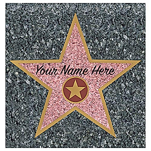 Beistle Walk of Fame Star Peel-N-Place Decoration