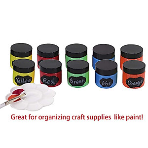 zmybcpack 20 pack 2 OZ Round Clear Plastic Slime Jars With Lids, PET Containers, Storage Jars, Travel Jars For Cosmetic, Makeup, Organization