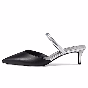 Michael Kors Jessa Flex Mule Kitten Black/Silver 8 M