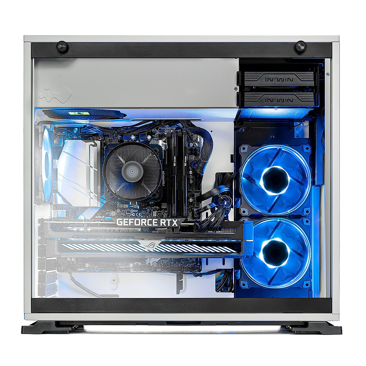 Skytech Shiva Gaming PC Desktop - AMD Ryzen 5 5600X 3.7GHz, RTX 3080 10GB GDDR6X, 16GB DDR4 3200, 1TB NVMe SSD, 750W Gold PSU, AC WiFi, Windows 11 Home 64-bit