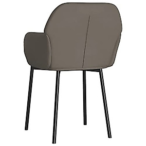 vidaXL Dining Chairs 2 pcs Dark Gray Velvet