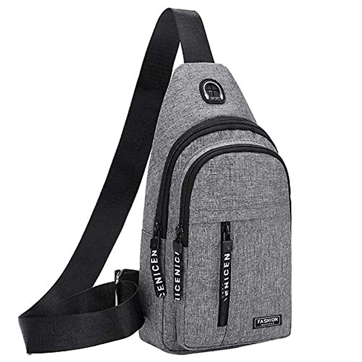 Multipurpose Strap Bag - Crossbody Backpack With Headphone Hole Hiking Backpack Shoulder Bag For Men & Women