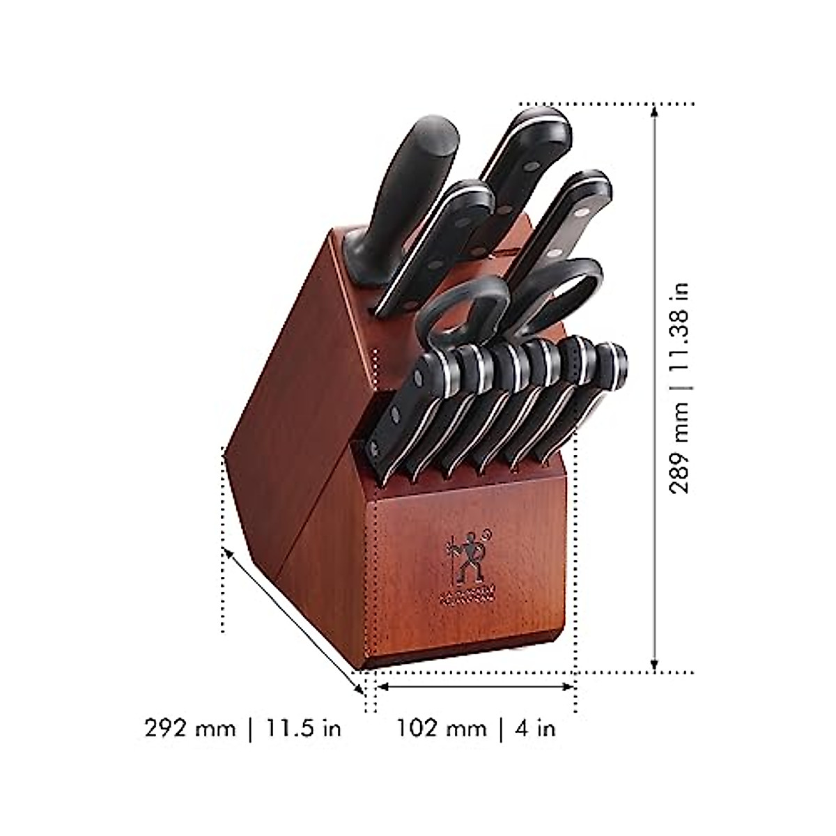 HENCKELS Solution Razor-Sharp 12-pc Knife Set, Chef Knife, Bread Knife, Steak Knife, German Engineered Informed by 100+ Years of Mastery