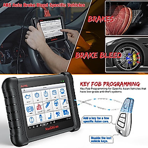 Autel MaxiDAS DS808 KIT: 2024 Classic Full System Bidirectional & Functional Tests Scan Tool, w/ $200-Valued Adaptors, Upgrade of DS708 ECU Coding as MaxiSYS MS906 31+ Service Support AutoAuth MV108S