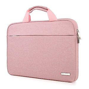 YXLILI Laptop Case, Protective Computer Sleeve with Handle Soft Lining Padded Laptop Bag for 13-13.3-Inch MacBook Pro Air, Compatible with Acer ASUS HP Lenovo Dell Chromebook (14-Inches, Pink)