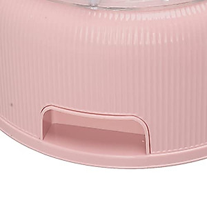 Dry Food Rice Storage Box, Rotating Grain Dispenser Rice Bucket, Large Capacity Food Dispenser Kitchen Food Organizer for Household Kitchen Home(Sakura Pink)