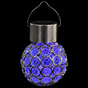 KTHLBRH (Fast Shipments) LED Landscape Ball Lamp Energy Saving for Yard Garden Patio Path Driveway Pathway Home Decoration Hanging Solar Lamps 8 pcs LED Lights RGB