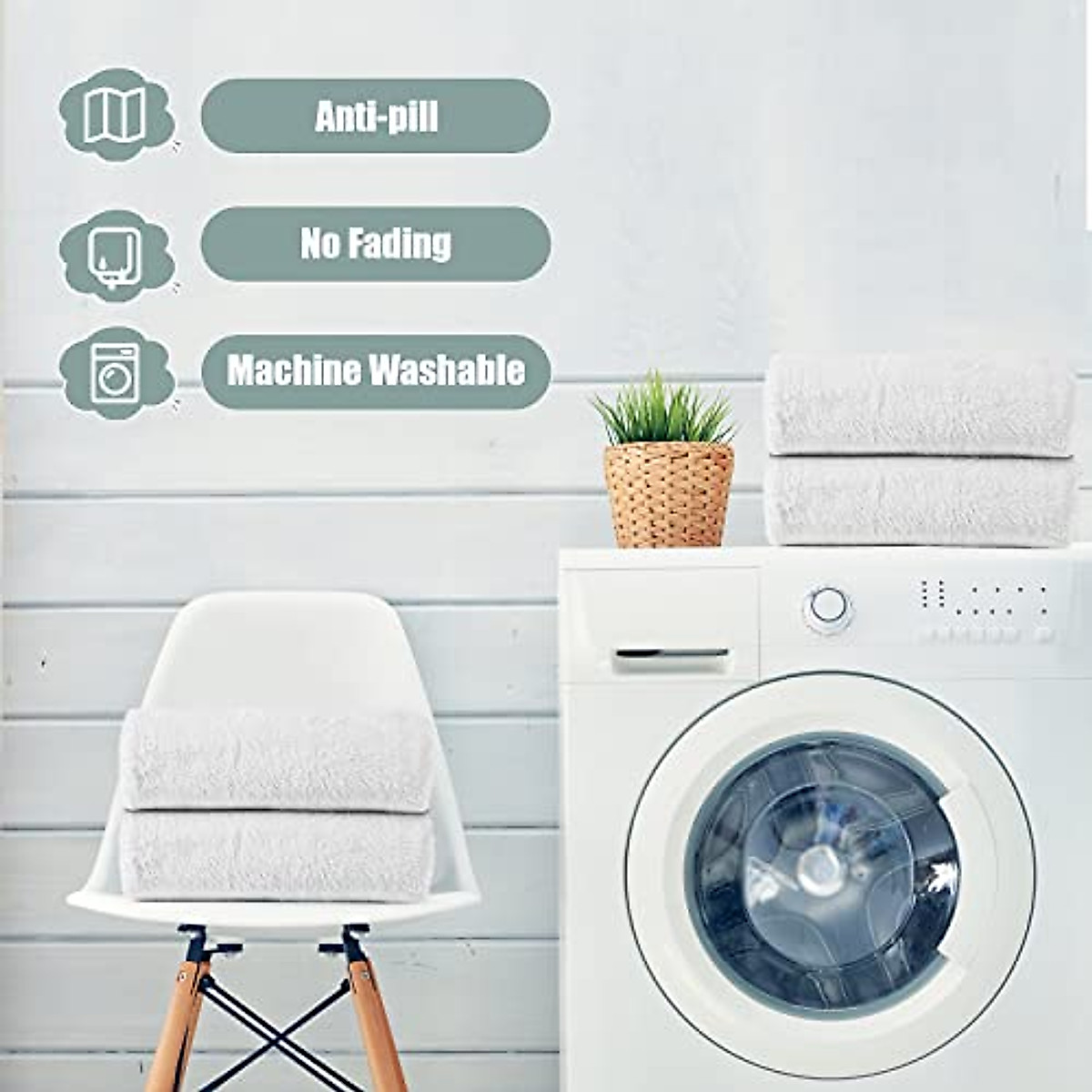 4 Pcs Daycare Cot Blanket Daycare Nap Blanket Cozy 28'' x 40'' Daycare Cot Rest Time Blankets for Kids, Toddler, Baby, Classroom, Preschool, Daycare or Nursery (Gray)