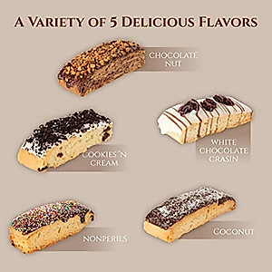 shellys Easter Chocolate Gift Baskets, 24 Biscotti Cookie Chocolates Box, Covered Cookies Mens Holiday Gifts, Gourmet Prime Food, Candy Basket Delivery For Men Women Families, Thanksgiving Ideas (24 Biscotti)