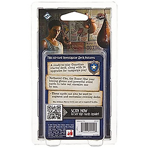 Fantasy Flight Games Arkham Horror The Card Game Nathaniel Cho Starter Deck - Unleash The Fury of a New Investigator! Cooperative Living Card Game, Ages 14+, 1-4 Players, 1-2 Hour Playtime, Made