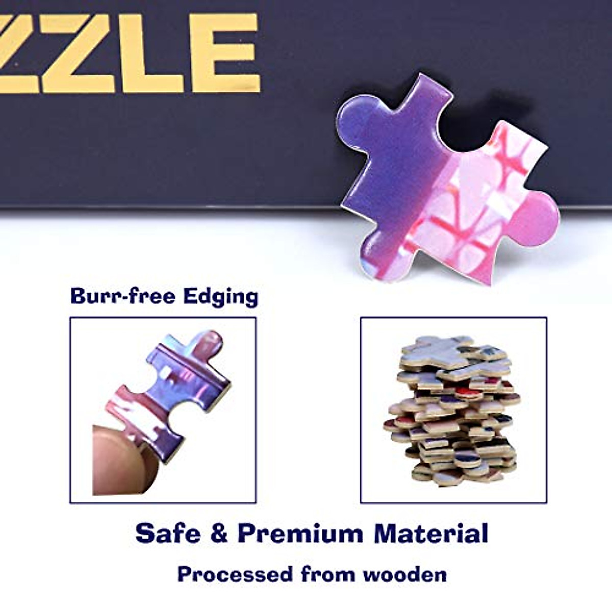 Tektalk Puzzles for Adults,Jigsaw Puzzles for Adults,Jigsaw Puzzle for Teens & Adults (1000 Piece Wooden Puzzle, Times Square in Christmas)