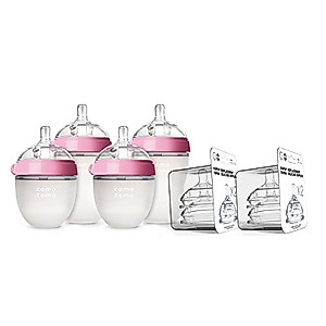 Comotomo Newborn Bottle Set Pink